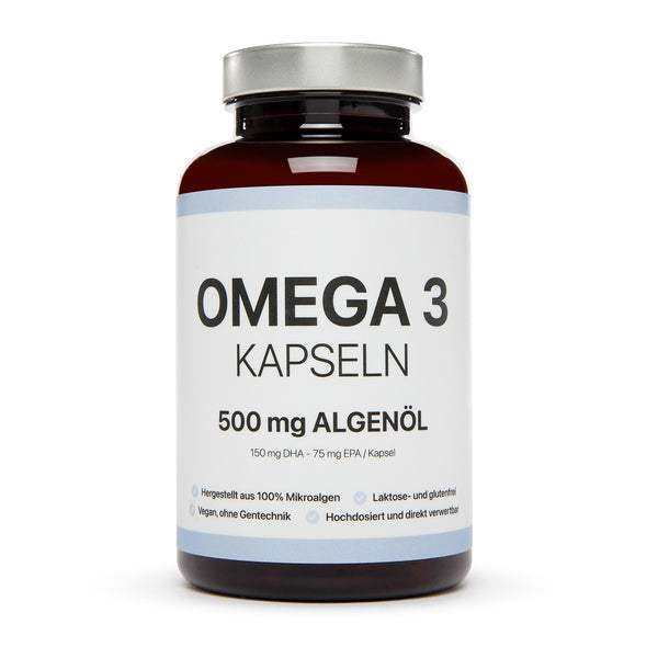 VEGANE OMEGA 3 KAPSELN ALGENÖL (DHA & EPA) - proteinclub